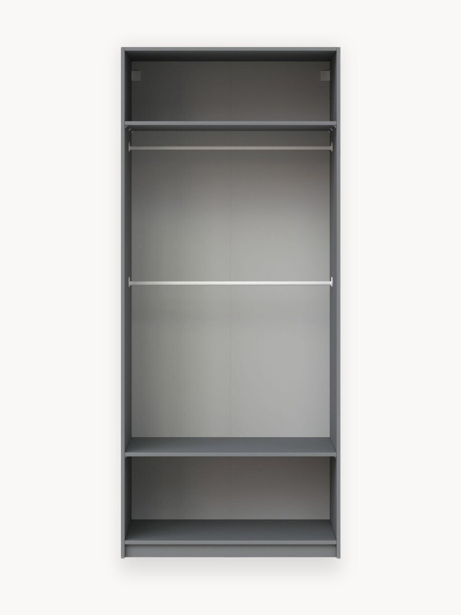 Модуль гардеробной системы ГУД лакк Макс, 100х58х233 см, серый