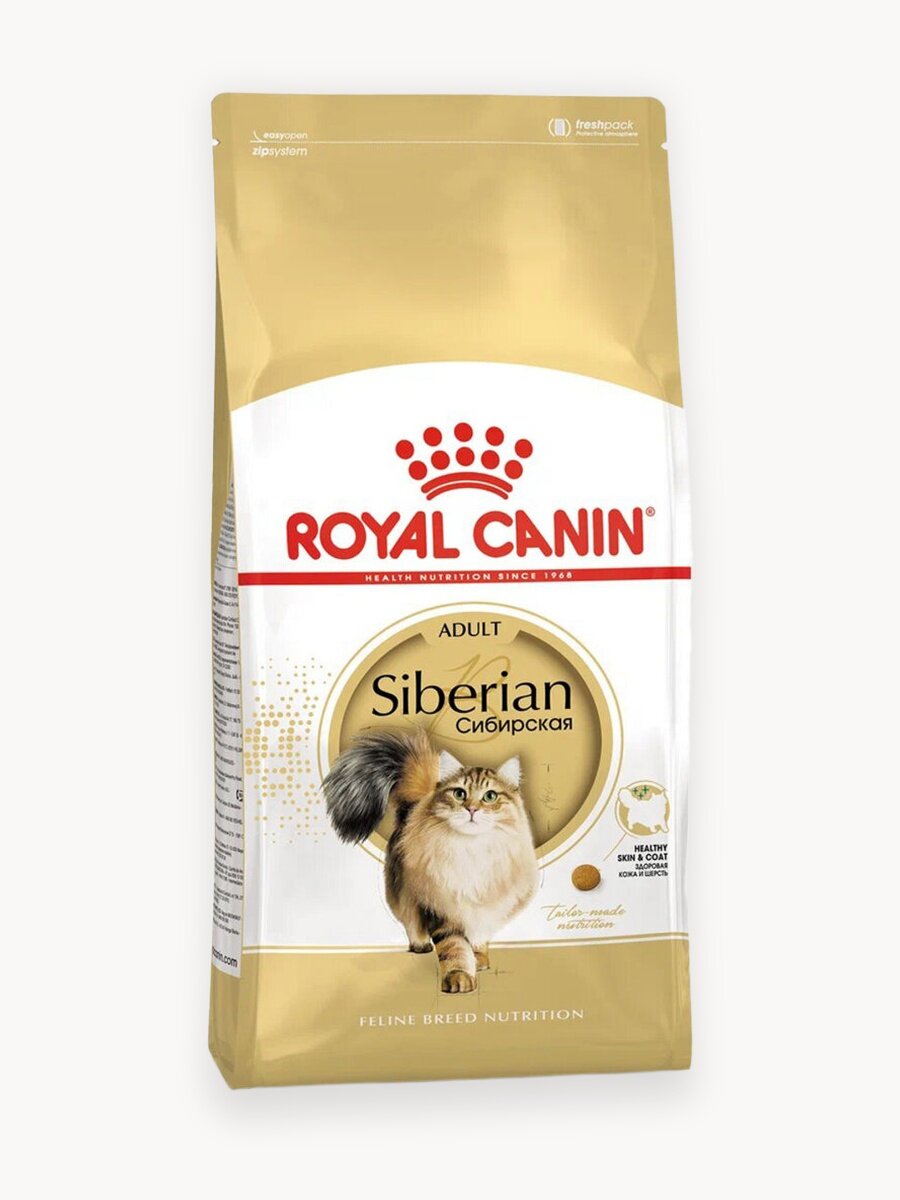 Сухой корм для кошек Royal Canin Adult для сибирской породы, 0,4 кг