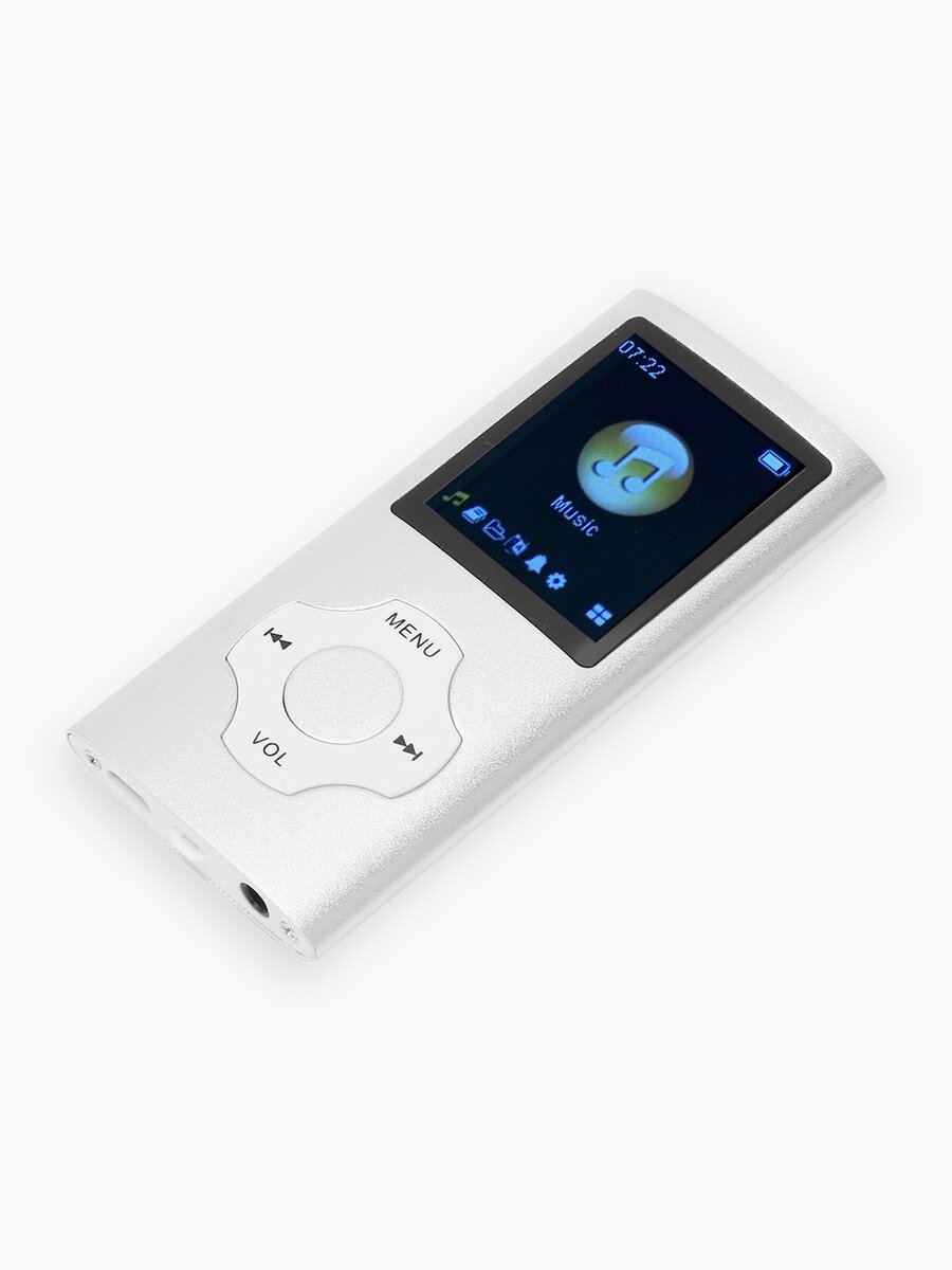 MP3 -плеер 1,8 дюйма ЖК -экрана Записывает FM Radio Music Player для студентов Silver
