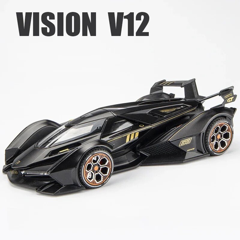 Модель Lamborghini Essenza SCV12 1:24 WELLY VISION V12 Black
