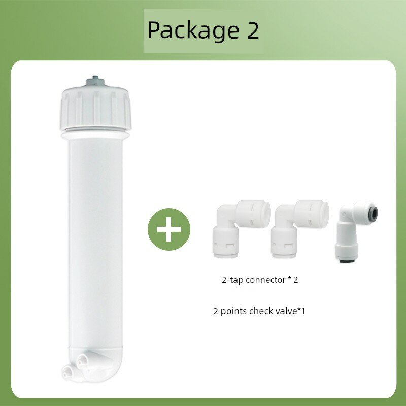 Корпус мембраны RO для фильтра воды 1812/2012 75G/100G с 2 угловыми и 1 обратным клапаном, набор 2