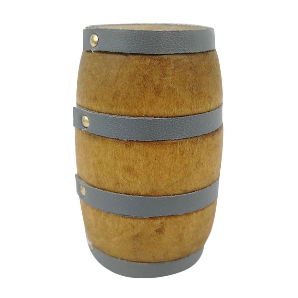 Miniature Beer Wine Barrel Декоративное Украшение Для Домашней Куклы Размер 5.00X3.30X3.30Cm