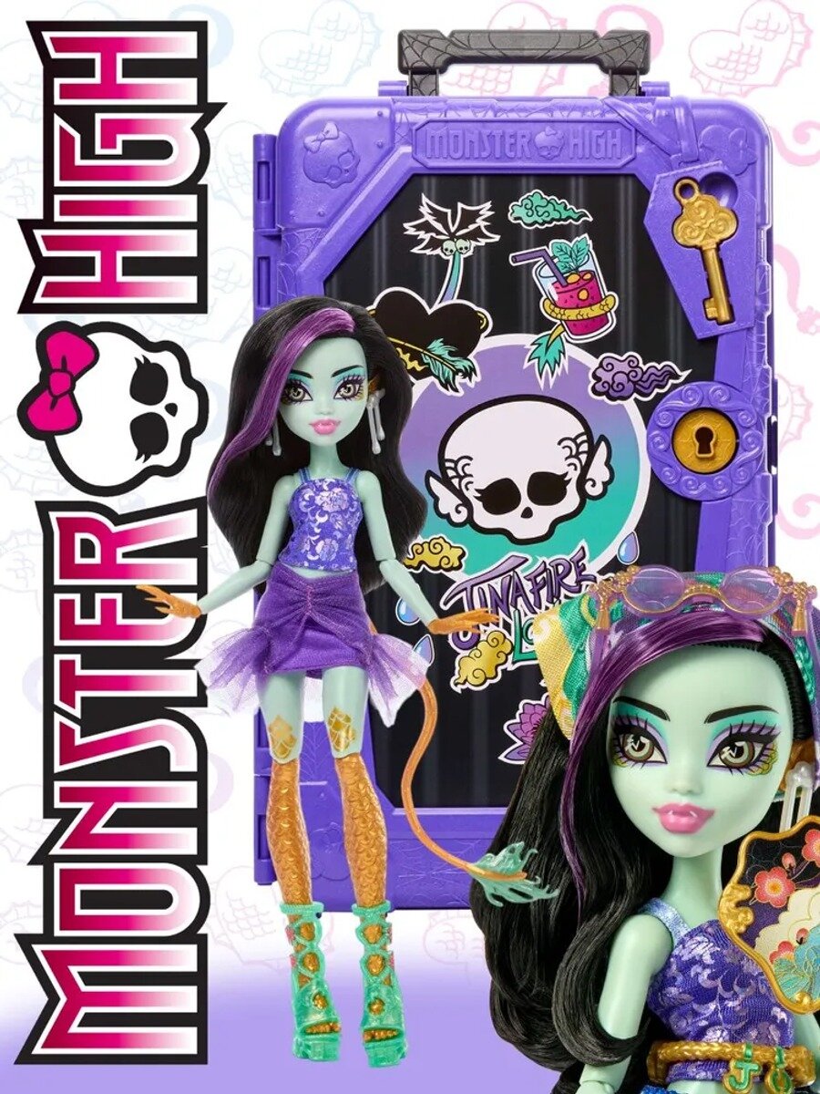 Шарнирная кукла Monster High Skulltimate Secrets Gore-geous Oasis JDR52 Джинафаер Лонг Монстер Хай Mattel