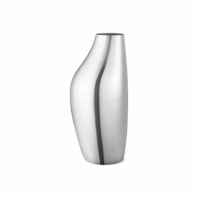 Ваза из полированной стали Georg Jensen Sky , 45.9 см, цвет серебро
