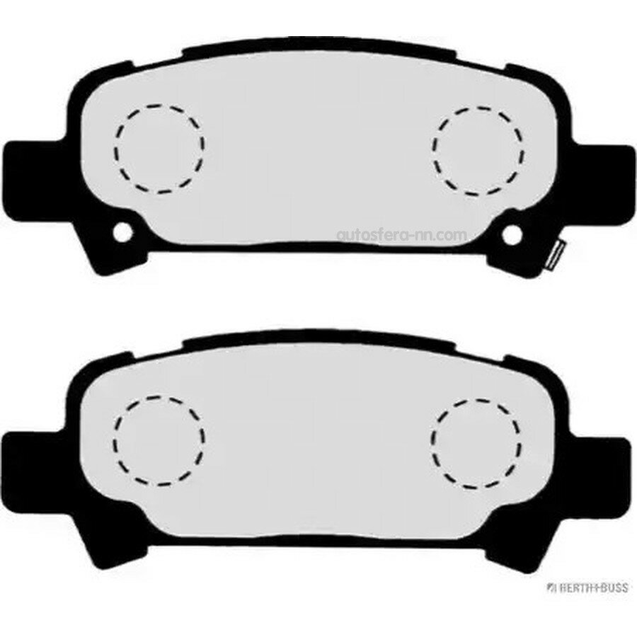 HERTH+BUSS J3617002 тормозные колодки (Задние REAR) Subaru Forester (SF)03.97 - 09.02