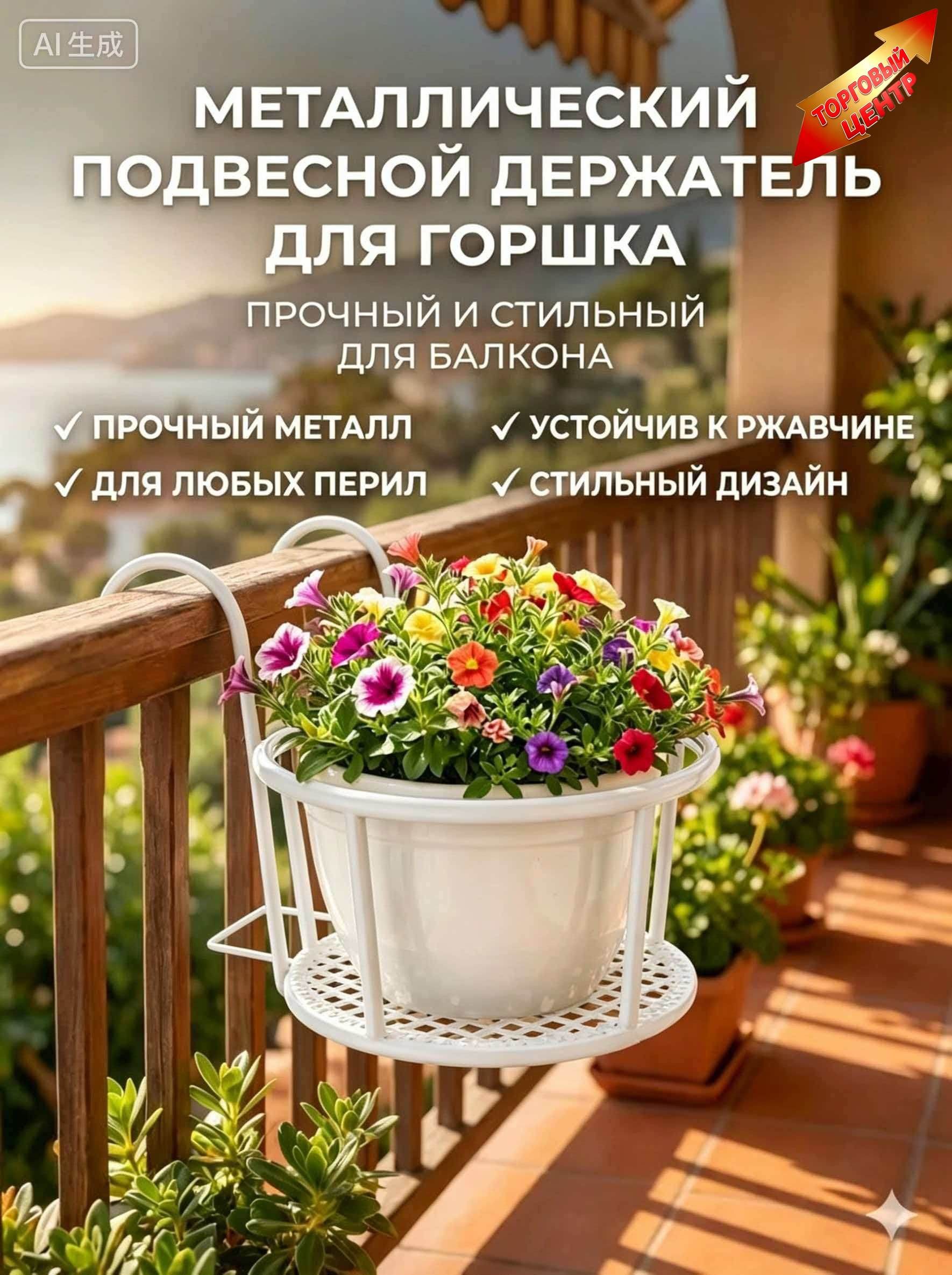 Подставка для цветов 18 см х 22 см х 22 см