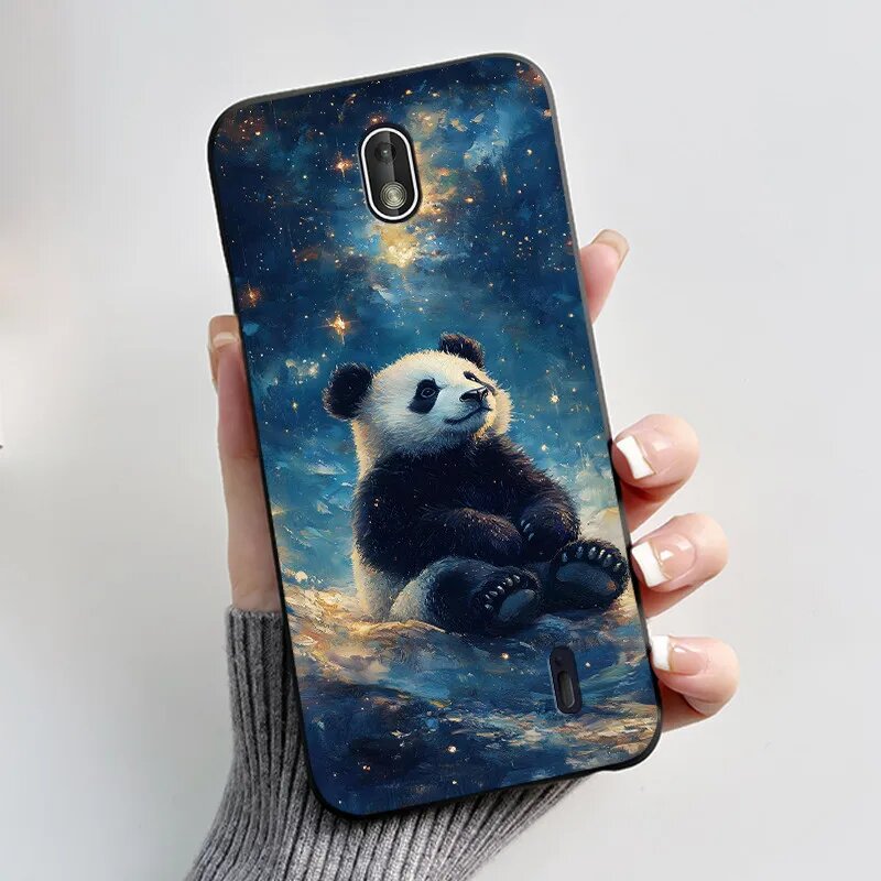 Чехол для Nokia 1 / Nokia 1 Plus, эстетичный, модный, с милым Темно-синий, HEI-TPU436, Nokia 1 Plus