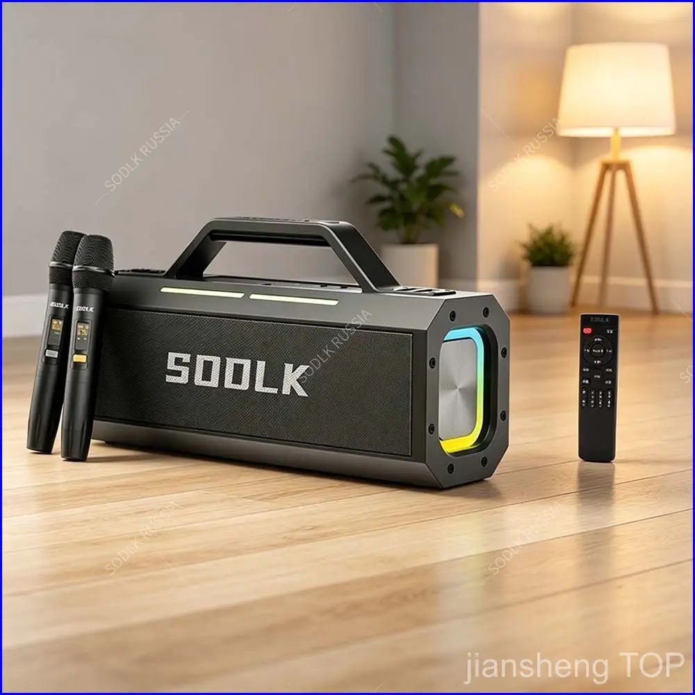 Bluetooth-колонка SODLK S520 мощностью 150 Вт с сабвуфером, пультом дистанционного управления и 2 микрофонами