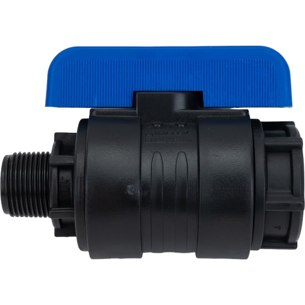 Компрессионный шаровой кран VALFEX ПНД НР/ВН резьба разборный 3/4"- 1"Ду20 1210020034100