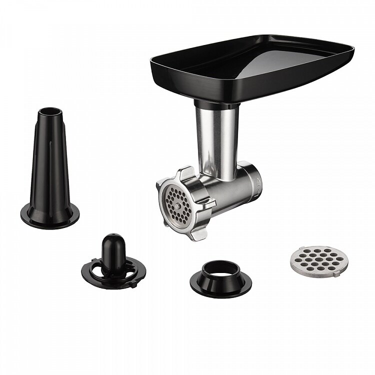 Набор аксессуаров REDMOND RKMA-1002, для кухонных машин, мясорубки, комбайна, чёрный/серебристый