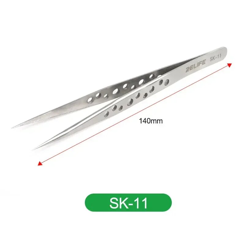 Пинцет RELIFE SK-11, 140 мм, антистатический