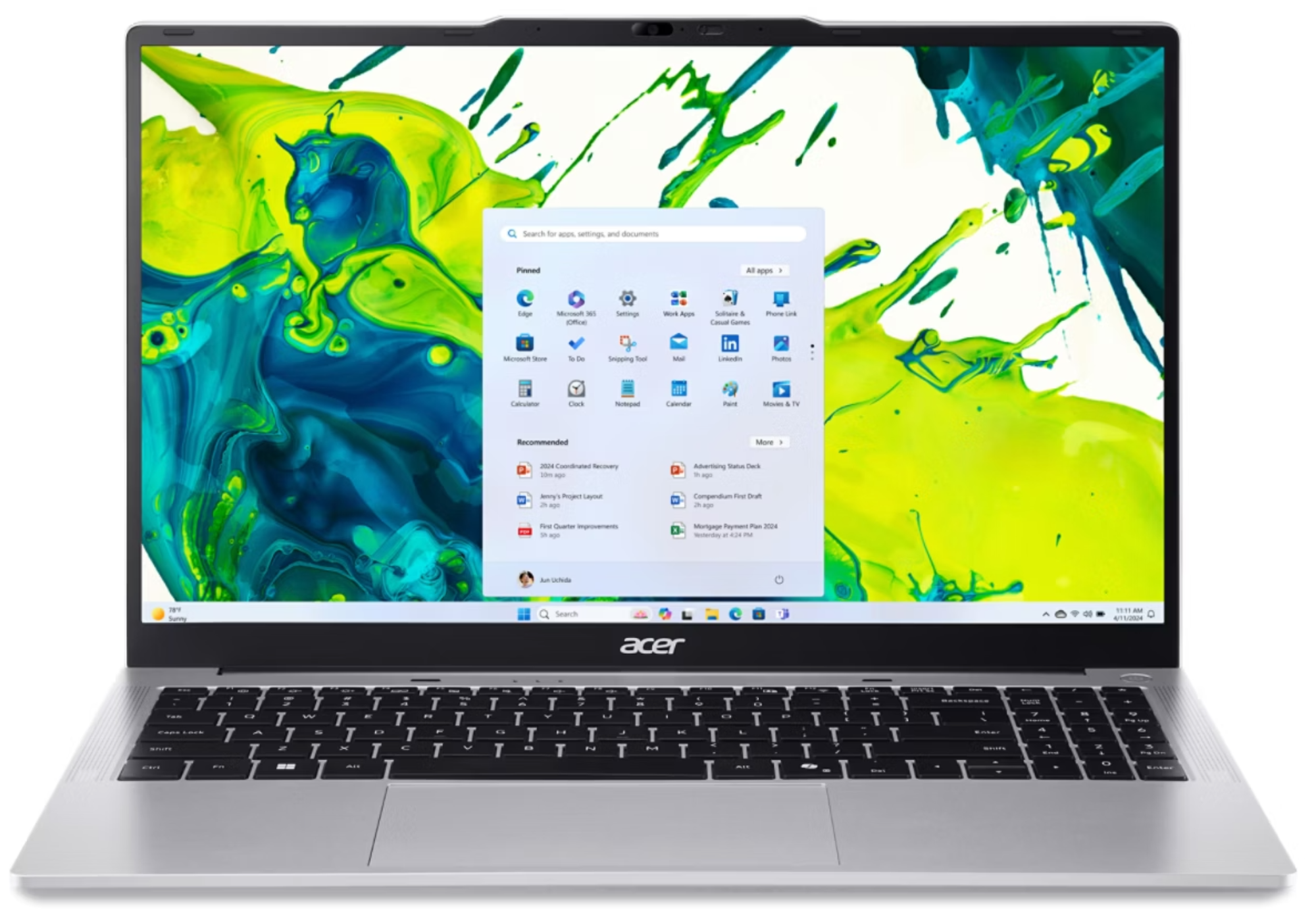 Ноутбук Acer Aspire Lite 15 AL15-72P-52E8 NX. D5HEM.003 (Core i5 2100 MHz (13420H)/16384Mb/512 Gb SSD/15.6"/1920x1080/Нет (Без ОС))
