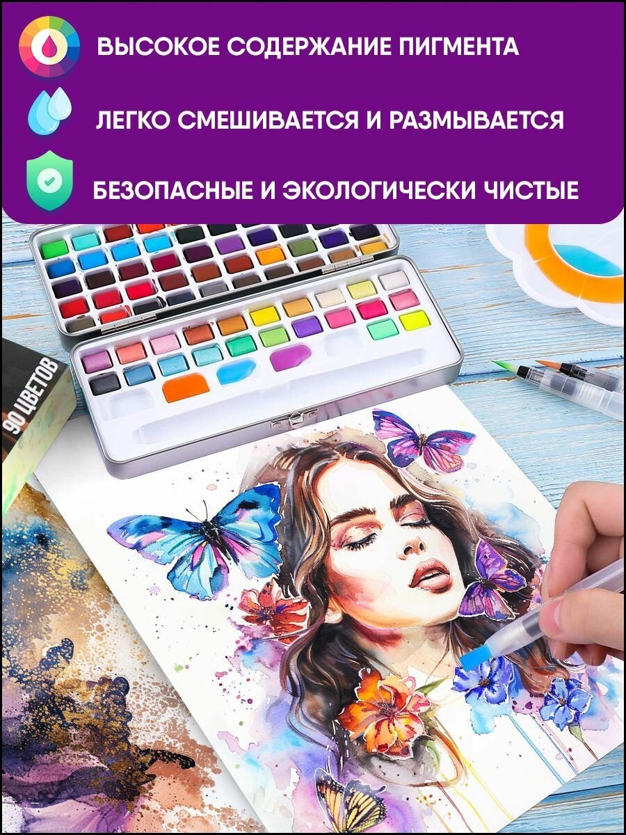 Краски акварельные — фото 1