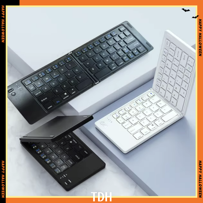 Складная клавиатура с плоским Bluetooth/чёрный