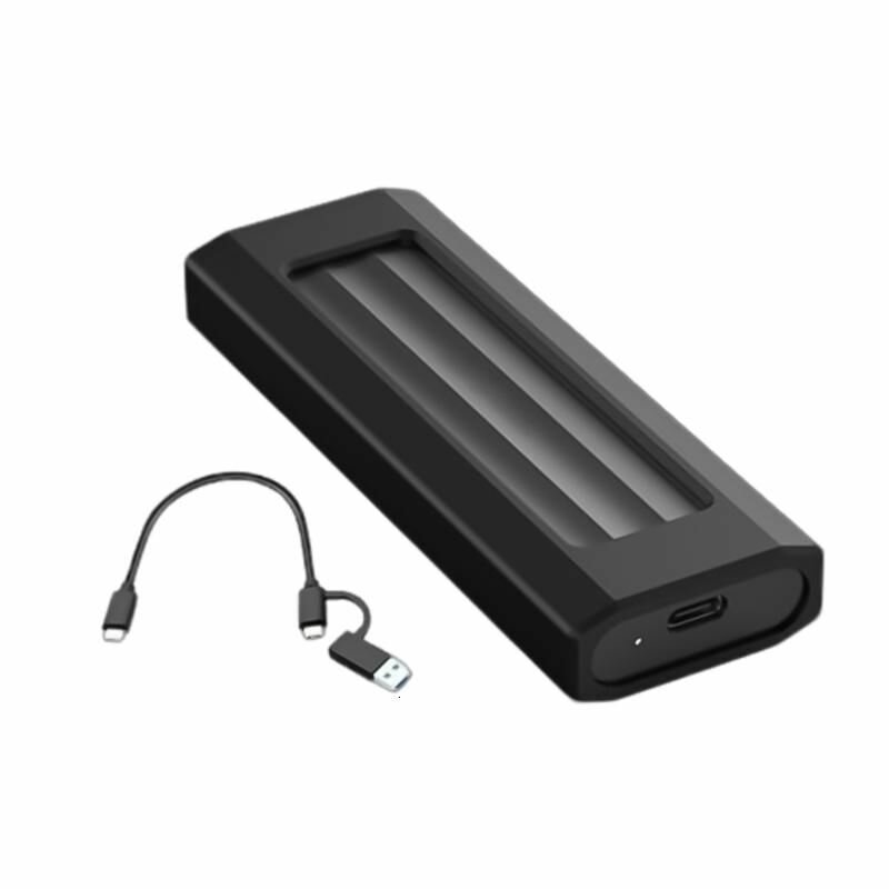 Портативный внешний адаптер для M.2 NVMe SATA SSD с USB 3.1, алюминиевый сплав, 10 Гбит/с, темно - серый