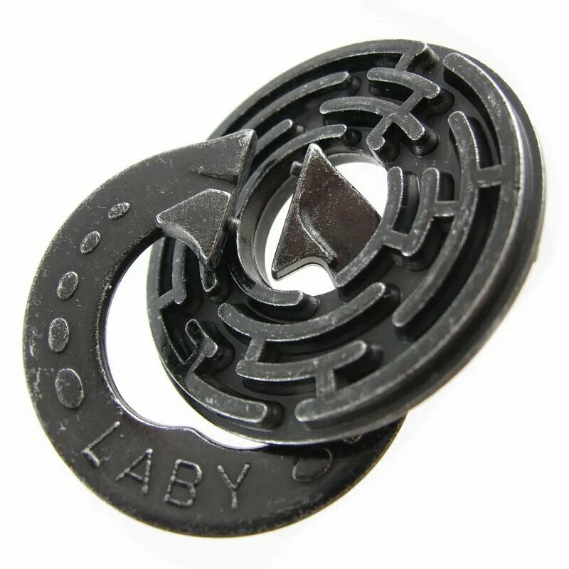 Головоломка металлическая Круговой Лабиринт 5* очень интересная и сложная, принцип лабиринт, уровень сложности 5 из 6