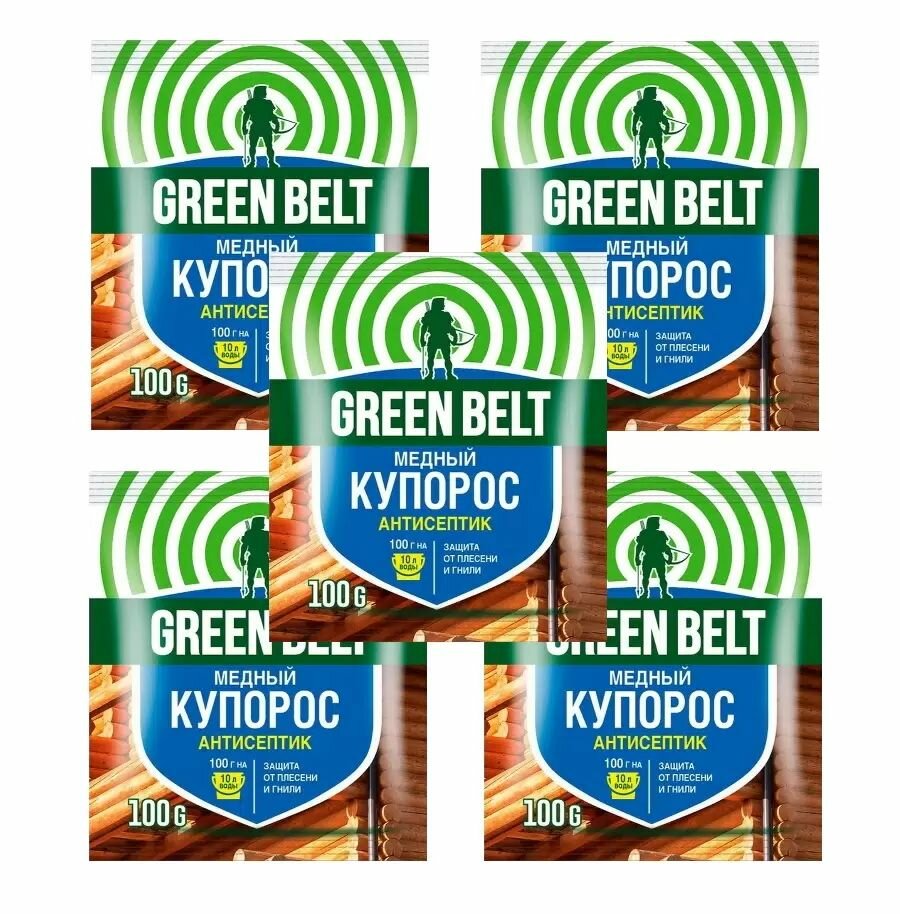 Антисептическое средство для обработки древесины с целью борьбы с плесенью и гнилями Медный купорос 100 гр- 3 шт
