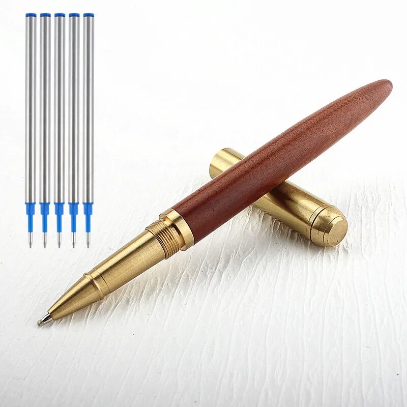 Монте Маунт деревянная латунная гелевая ручка Коричневый, 117-8