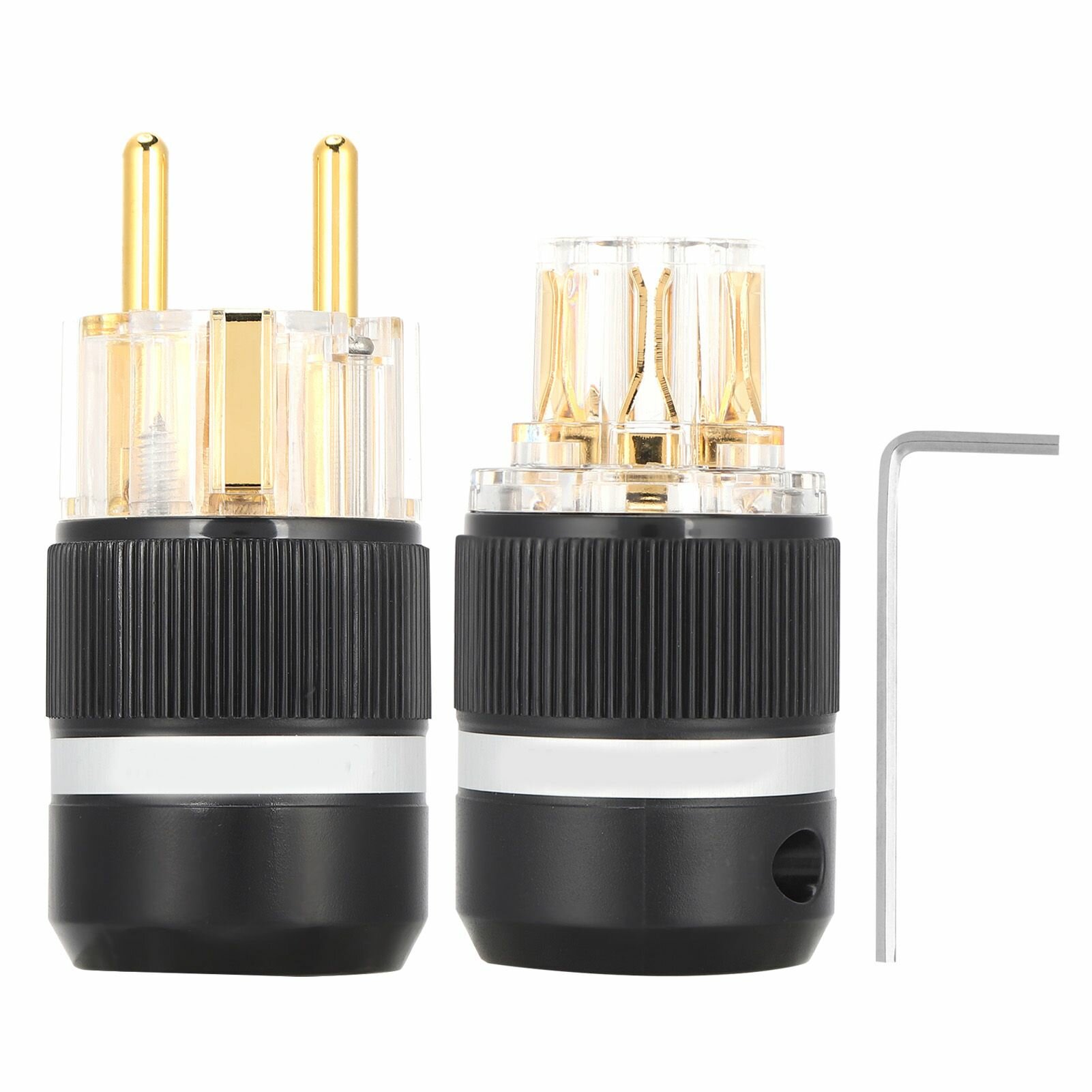 Штекер-розетка Monosaudio E101G/F101G прозрачные