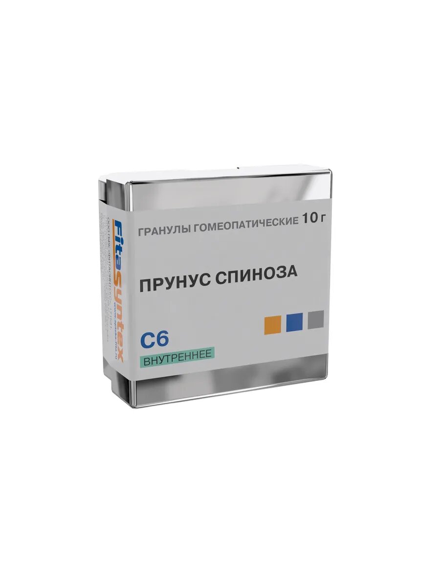 Прунус спиноза С6 гранулы гомеопатические, 10 грамм , Фитасинтекс
