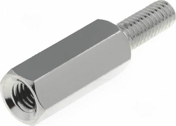 Дистанцирующая стойка DREMEC 214X08 с резьбой, 8мм, Внутр. резьба M3, латунь, 1 шт