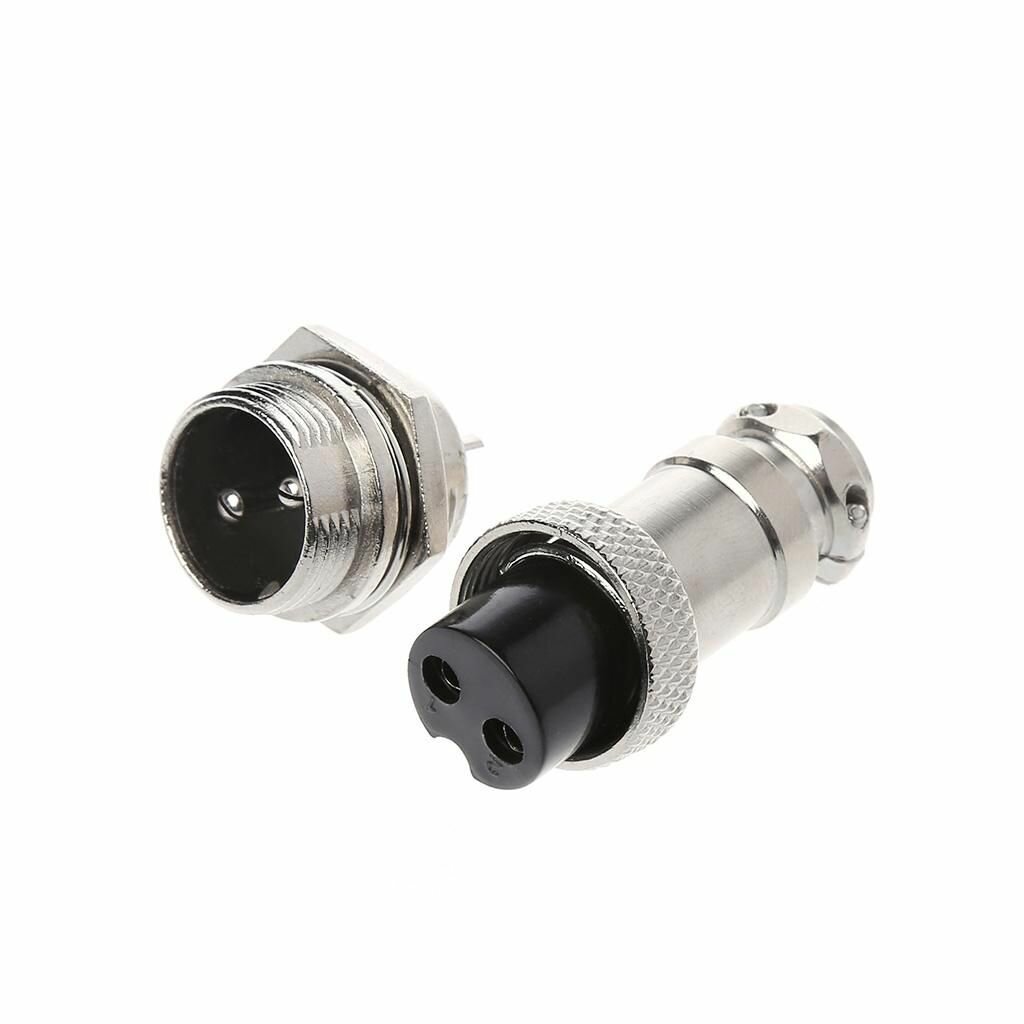 Авиационный разъём GX 16mm 2-9 pin, 2P