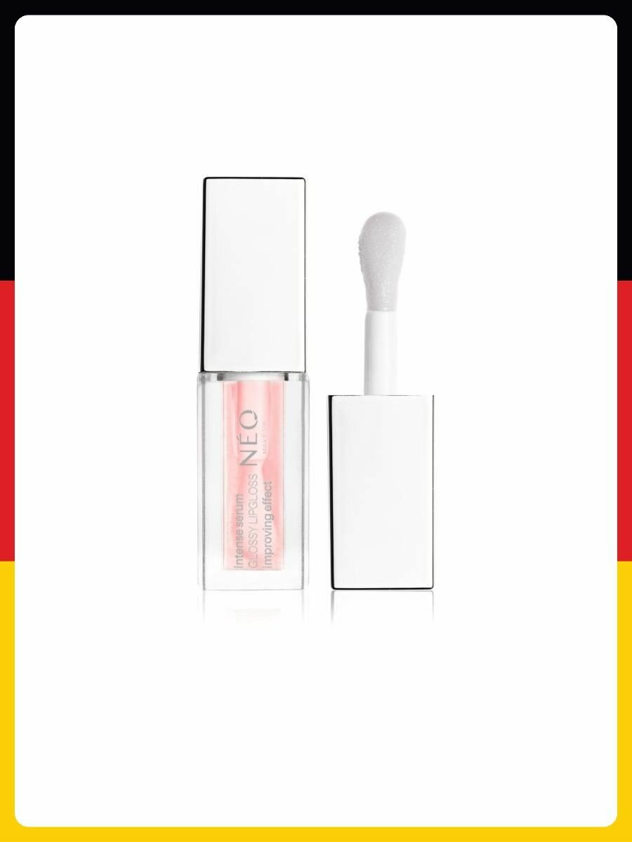 Блеск для губ NEO MAKE UP Intense Serum Glossy Lipgloss nourishing lip gloss 02 Blush Flush, 5 мл