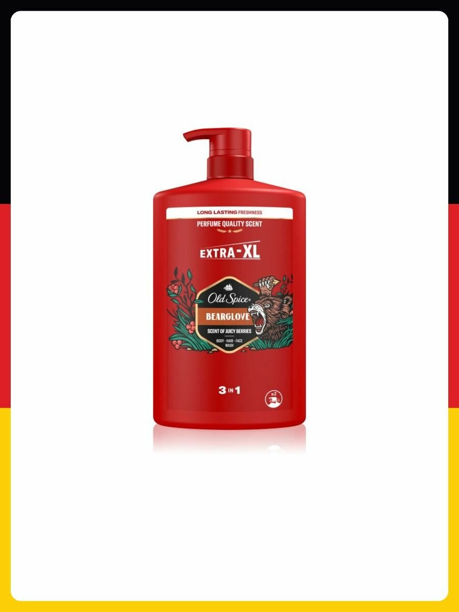 Средство для душа Old Spice Bearglove Shower Gel for Hair and Body, 1000 мл