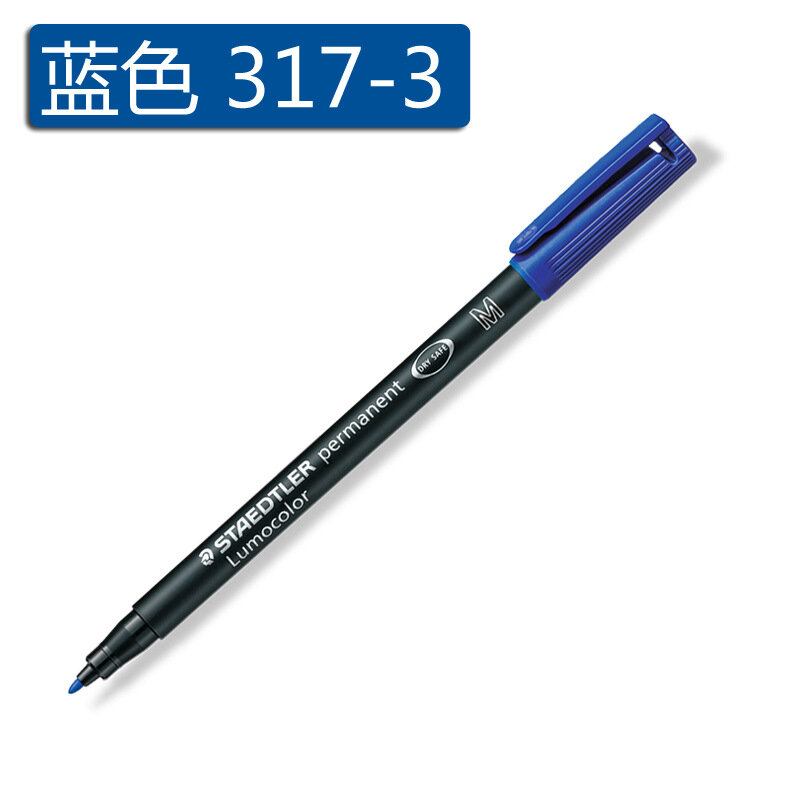 Маркер Staedtler 317M, масляный наконечник, синий, 1 мм