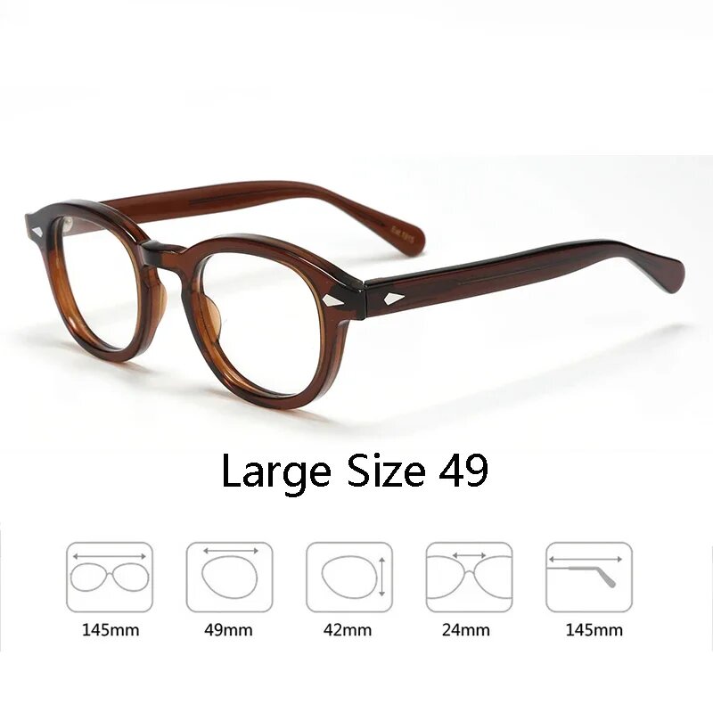 Мужские фотохромные очки Belmon в оправе Johnny Depp brown-49, 1.67, Фото Коричневый