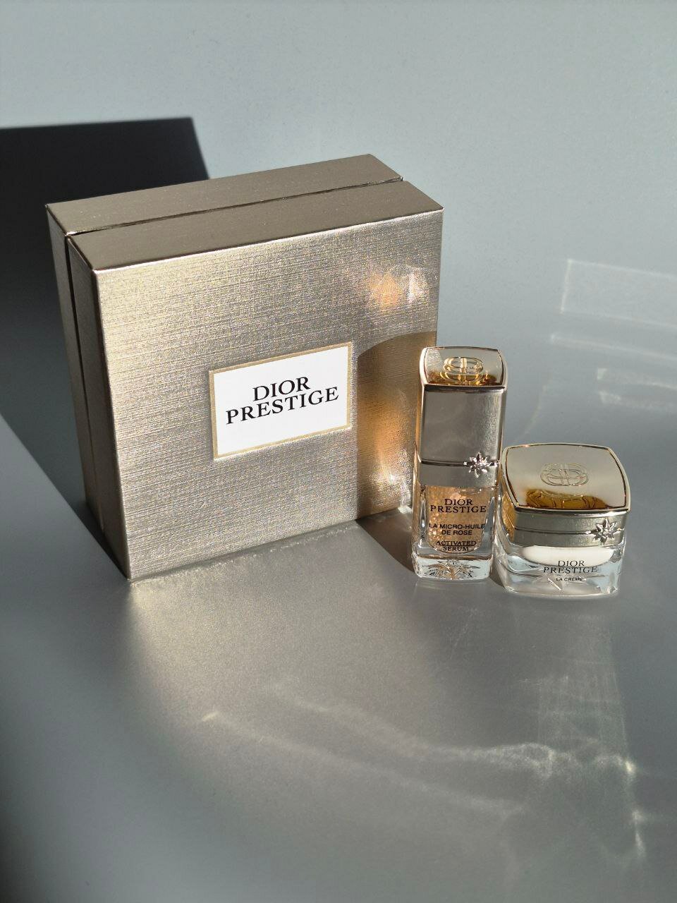 Набор косметики для лица "Dior Prestige", крем для лица и микропитательный лосьон