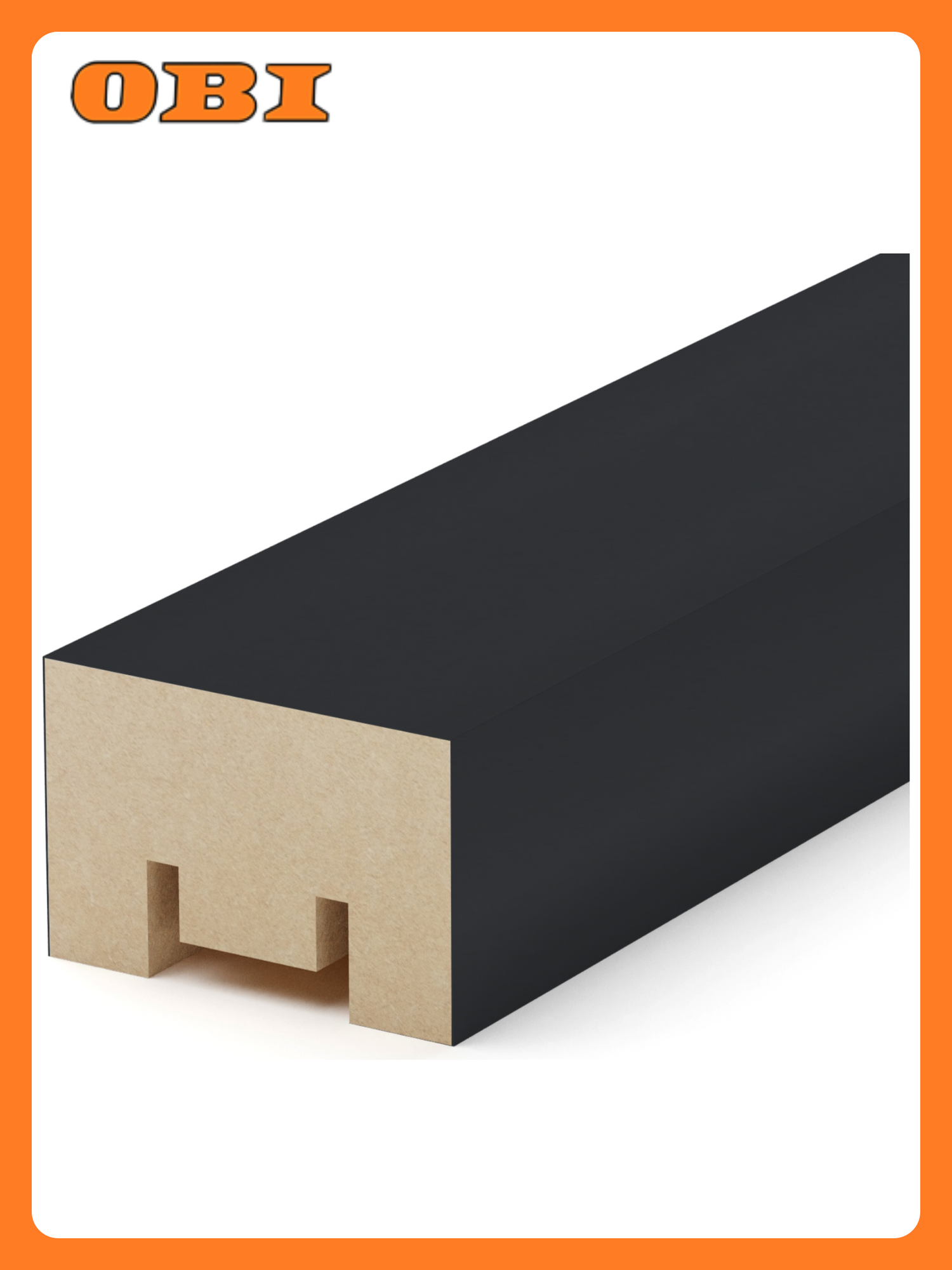 Интерьерная рейка МДФ STELLA милана Black Edition 20*30*2700