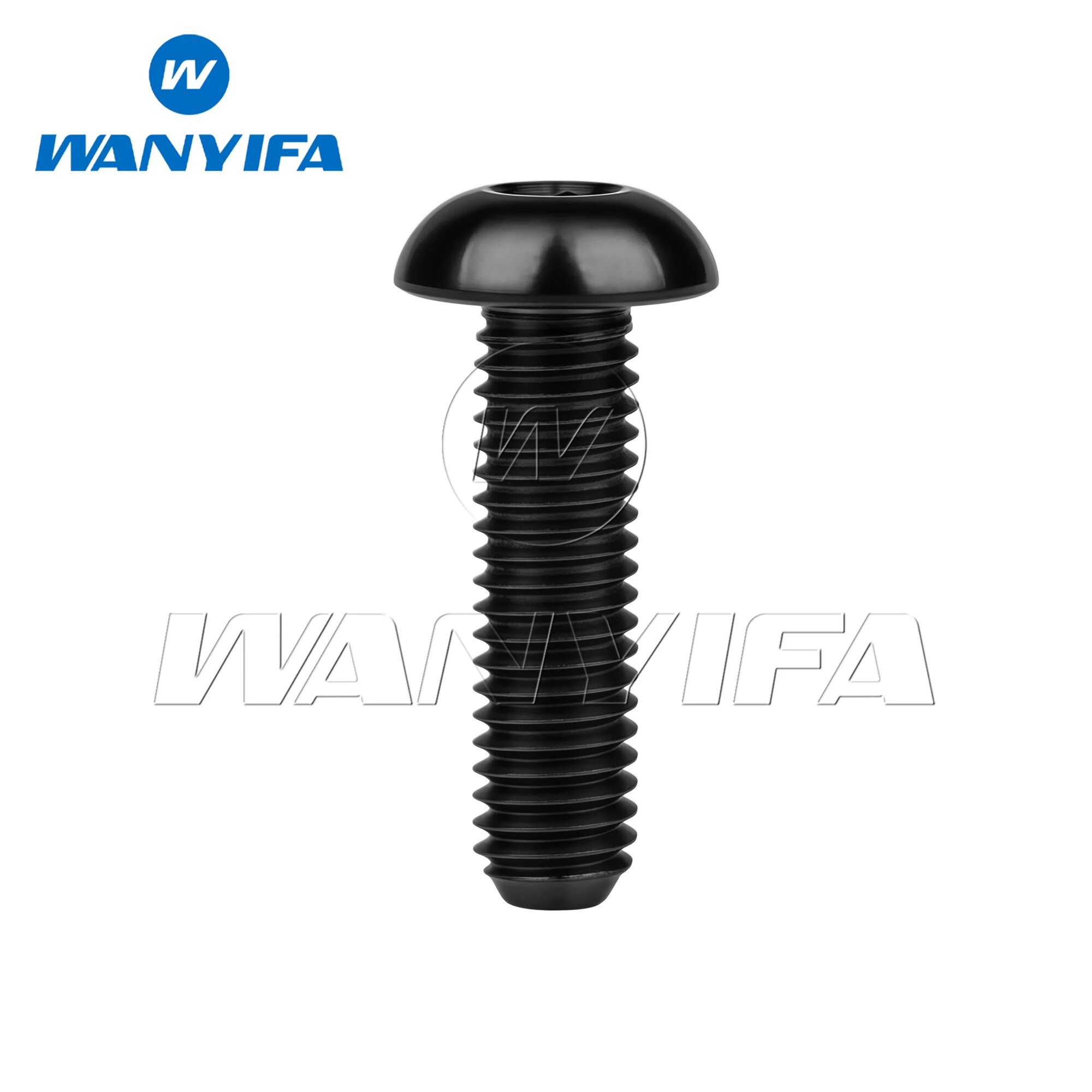 Титановые болты Wanyifa M4x6 8 10 12 15 20 мм Black, 6 мм