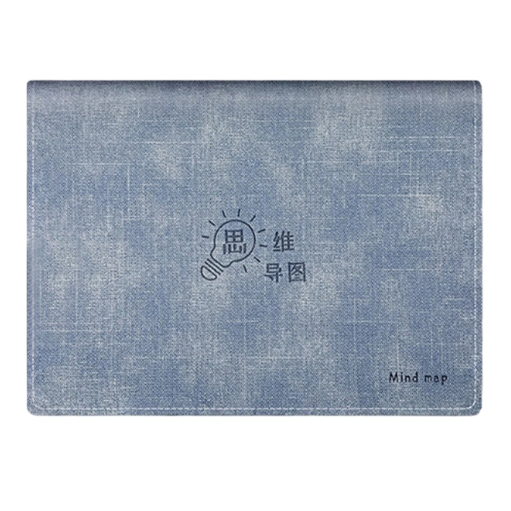 Блокнот Mind Mapping в мягкой обложке из искусственной кожи на 160 страниц с 9 кольцами в переплетах для заметок ведения журнала мозгового штурма