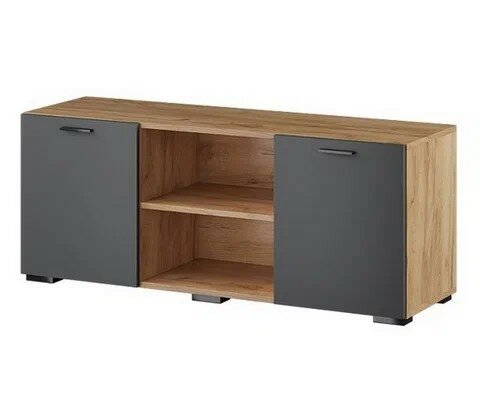 Тумба ТВ "Дублин", комбинированное ЛДСП, матовая, дерево, 120x48x37 см