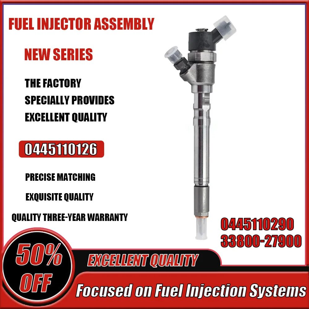 0445110126 Новая Форсунка Дизельного топлива 0445110290 33800-27900 для HYUNDAI Santa Fe Tucson Sonata KIA Carens Magentis Sportage