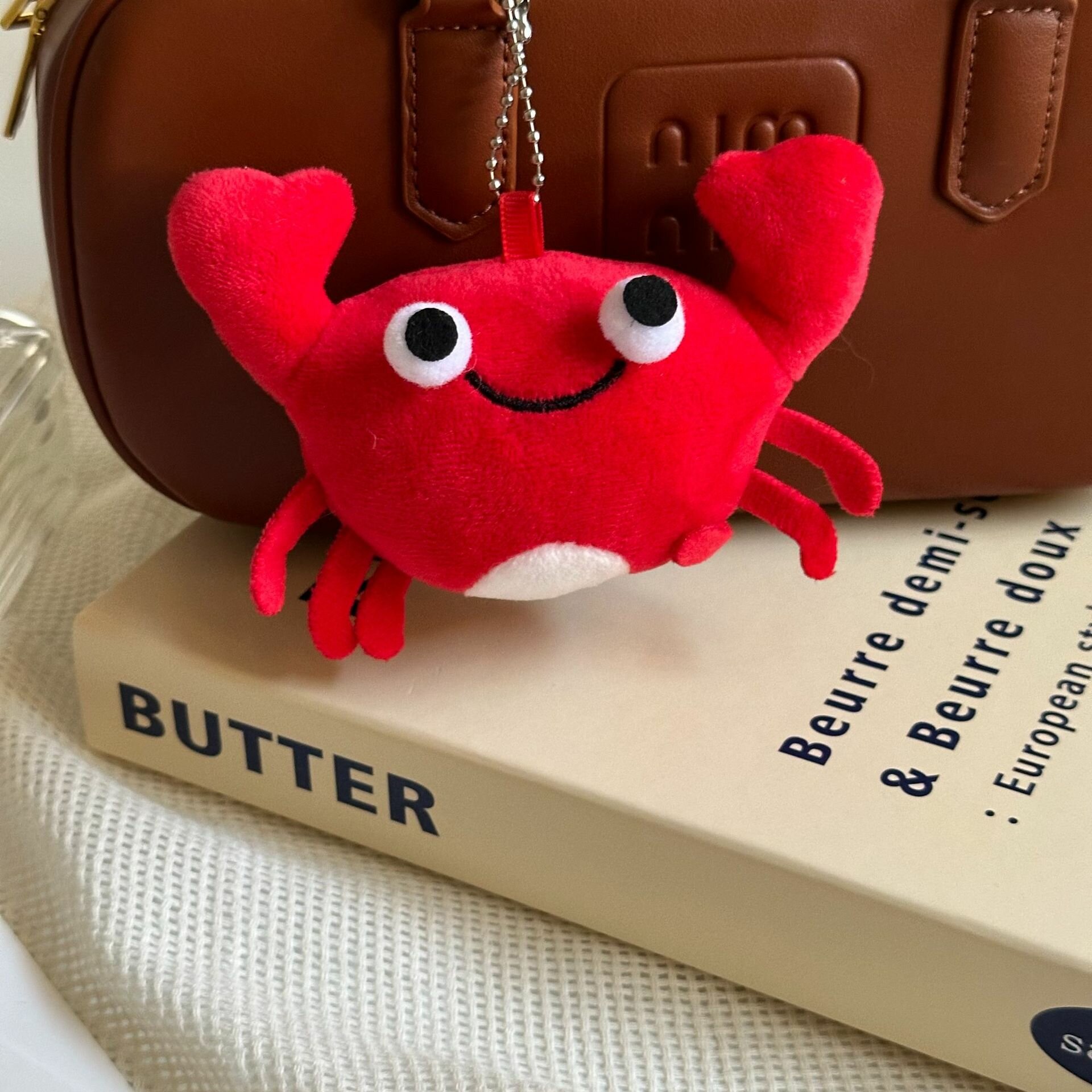 Популярный милый плюшевый кулон-брелок с имитацией рака, краба, морское животное, кукла, игрушка для домашних животных