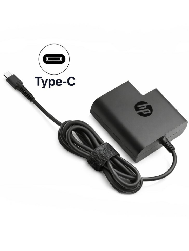 Зарядное устройство для ноутбука HP, EliteBook x360 1040 G5, 65W - , (Штекер: Type-C) 65 Вт Квадратный