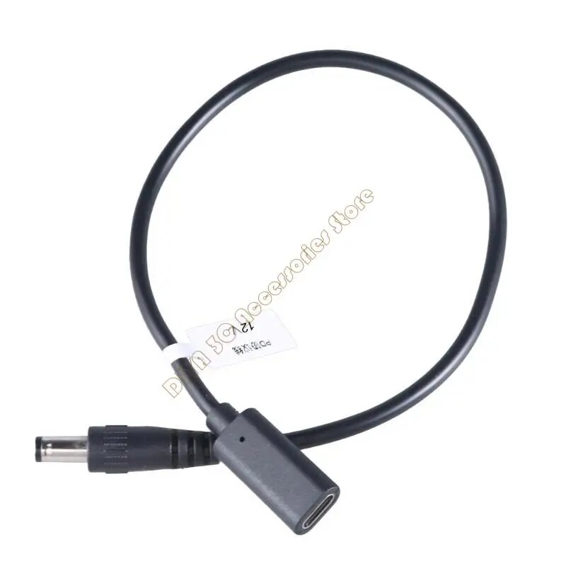 Кабель USB C - DC5525 5.5x2.5 мм 9-20В 12V