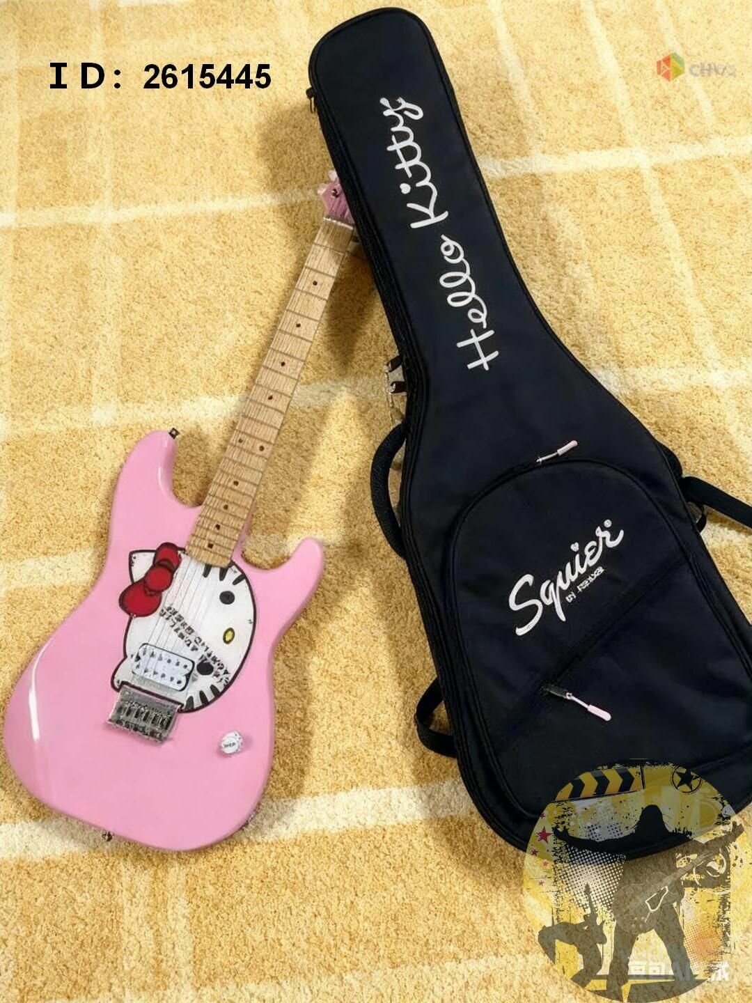 6-струнная электрогитара Hello Kitty, сделано в Китае.