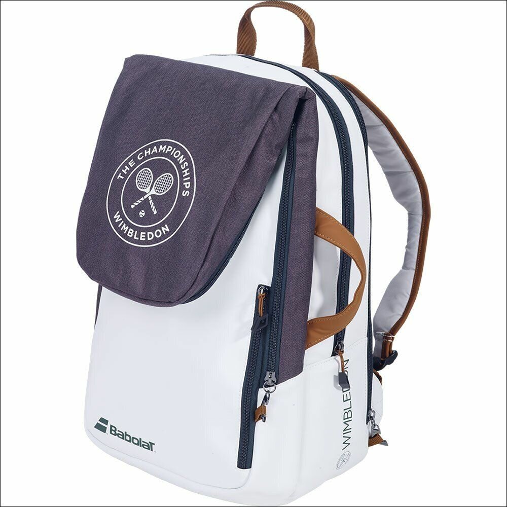 Теннисный рюкзак "Pure Wimbledon", синий, 32 л, до 3 ракет, отделение для аксессуаров