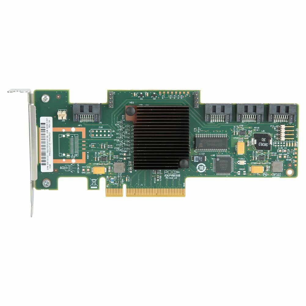 SAS 9212-4i, 4-порт, 6 Гб/с, SATA SAS, короткая рамка, IT mode, Win10/8/7