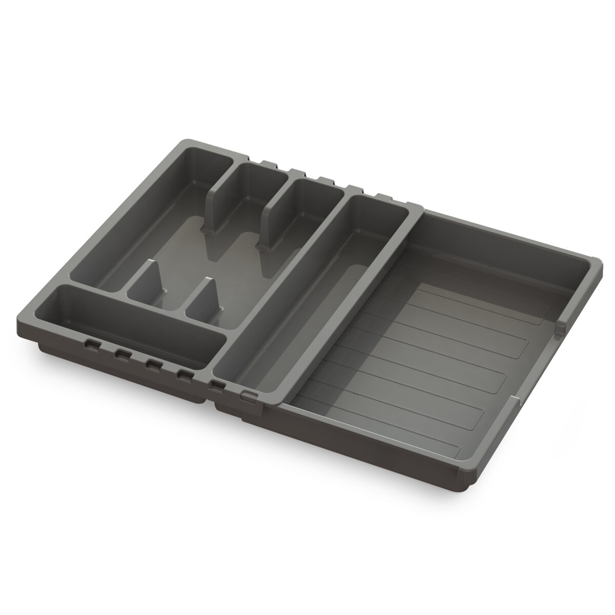 Лоток для столовых приборов Martika Смарт, 36 x 30 x 5 см, темно-серый