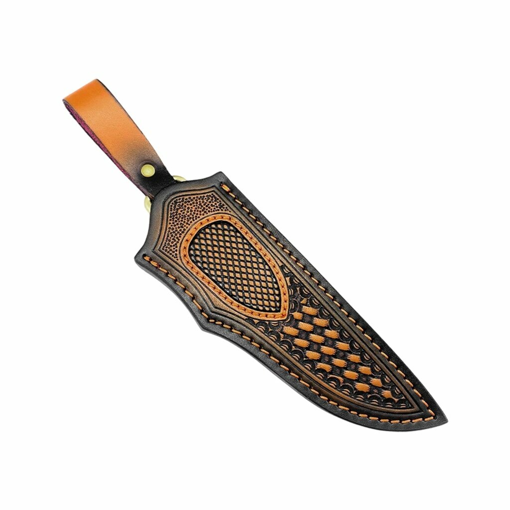 Ножны Для Кожаного Резака Ручной Работы Держатель Для Компактов С Фиксированным Лезвием Наружная Водонепроницаемая Конструкция Ручной Работы