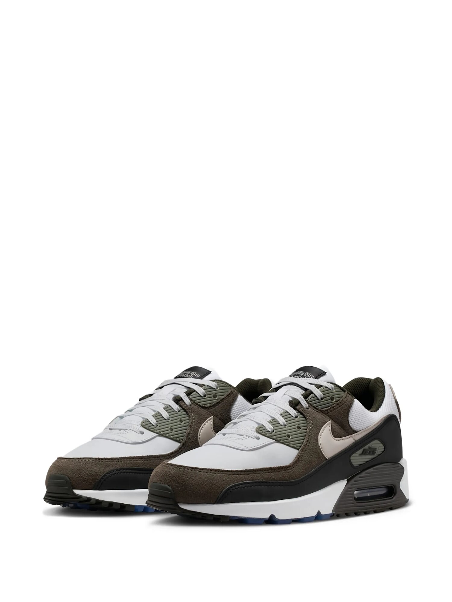 Кроссовки NIKE Air Max 90, размер 12 US, коричневый/серый/оранжевый — фото 1