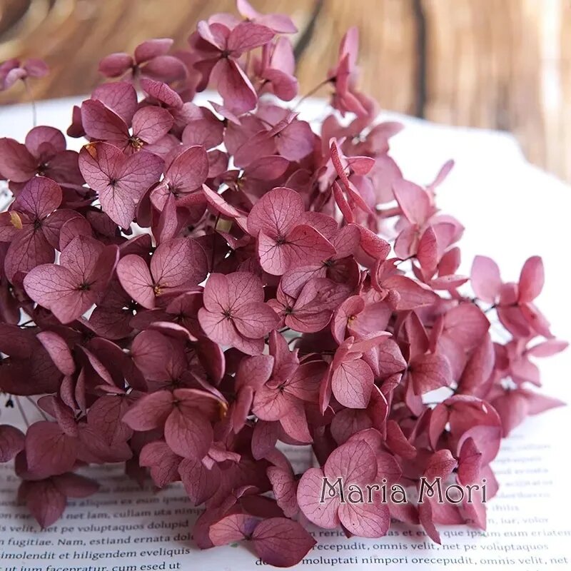 Ротанг искусственная гортензия Бордовый, 5g, Color S016B