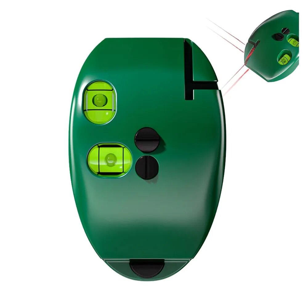 Лазерный нивелир, точность 0.1мм/м, дальность до 20 м, зеленый, комплект с чехлом