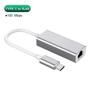 Ethernet-адаптер 1000 Мбит/с USB 3.0 типа C к сетевому USB-кабелю RJ45 для MacBook Type-C 100Mbps