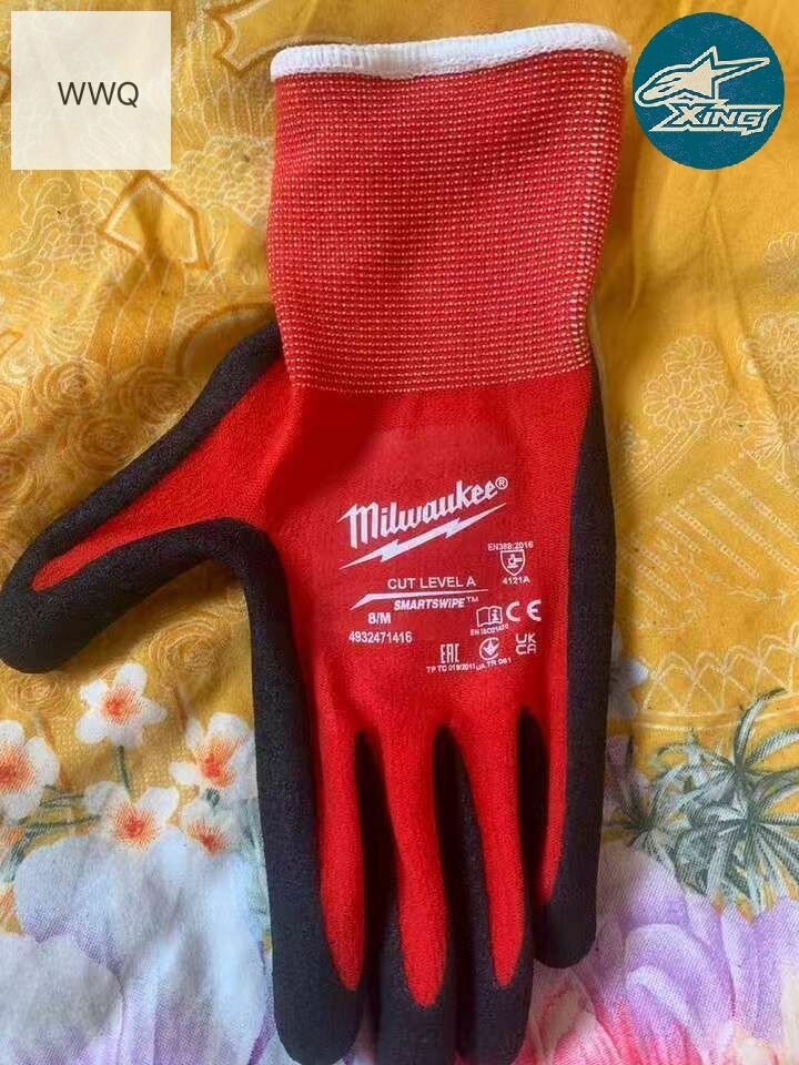 Перчатки Milwaukee M1, размер 8, нитриловое покрытие, 1 пара