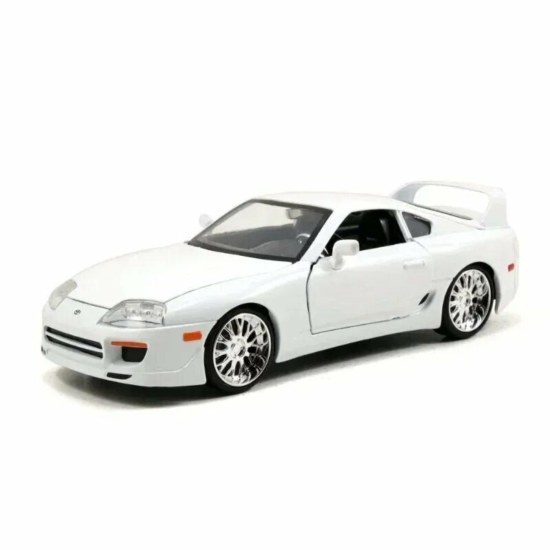 Jada 1:24 Fast and Furious Brian 1995 Toyota Supra, Металлические машины Модель автомобиля, подарки для мальчиков
